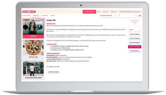 Quick links to BECOME Education applications (for subscribers).